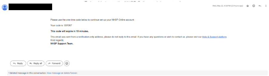 How do I login to NHSP:Online for the first time?